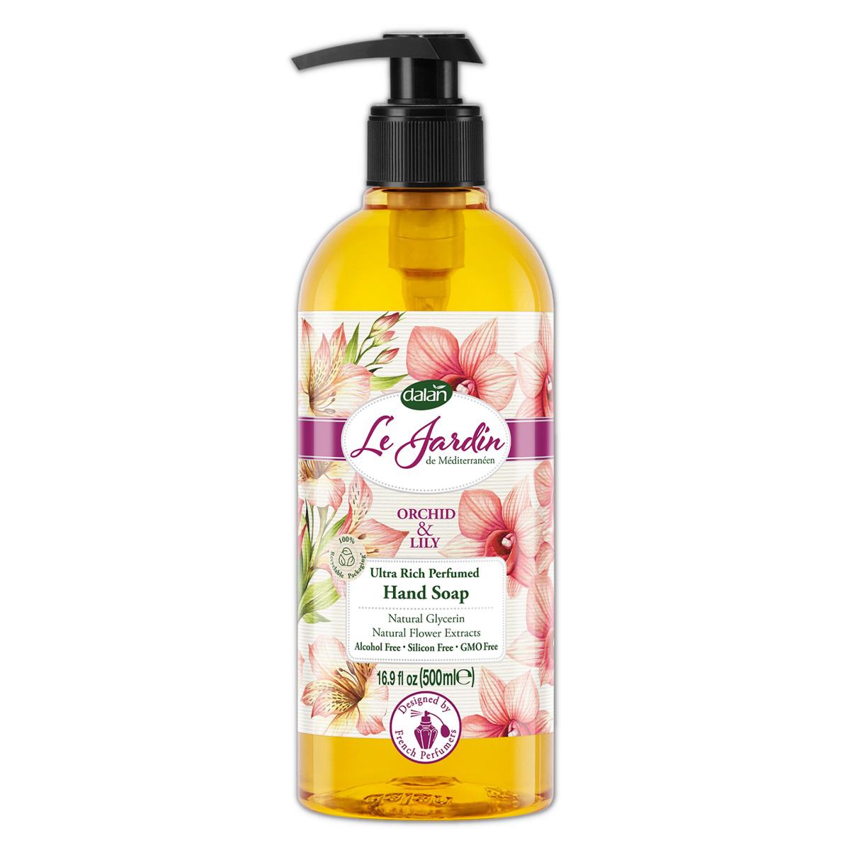 Dalan Le Jardin Vloeibare Zeep / Handzeep met Pomp - Orchidee & Lelie ...